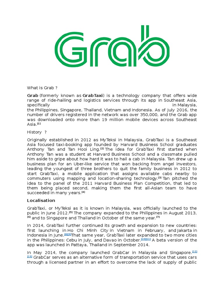 What Is Grab | PDF | Industries | Business