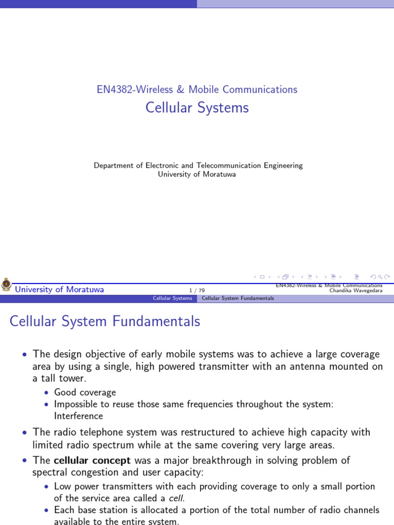 Understanding the Fundamental Concepts of Cellular Systems | PDF ...