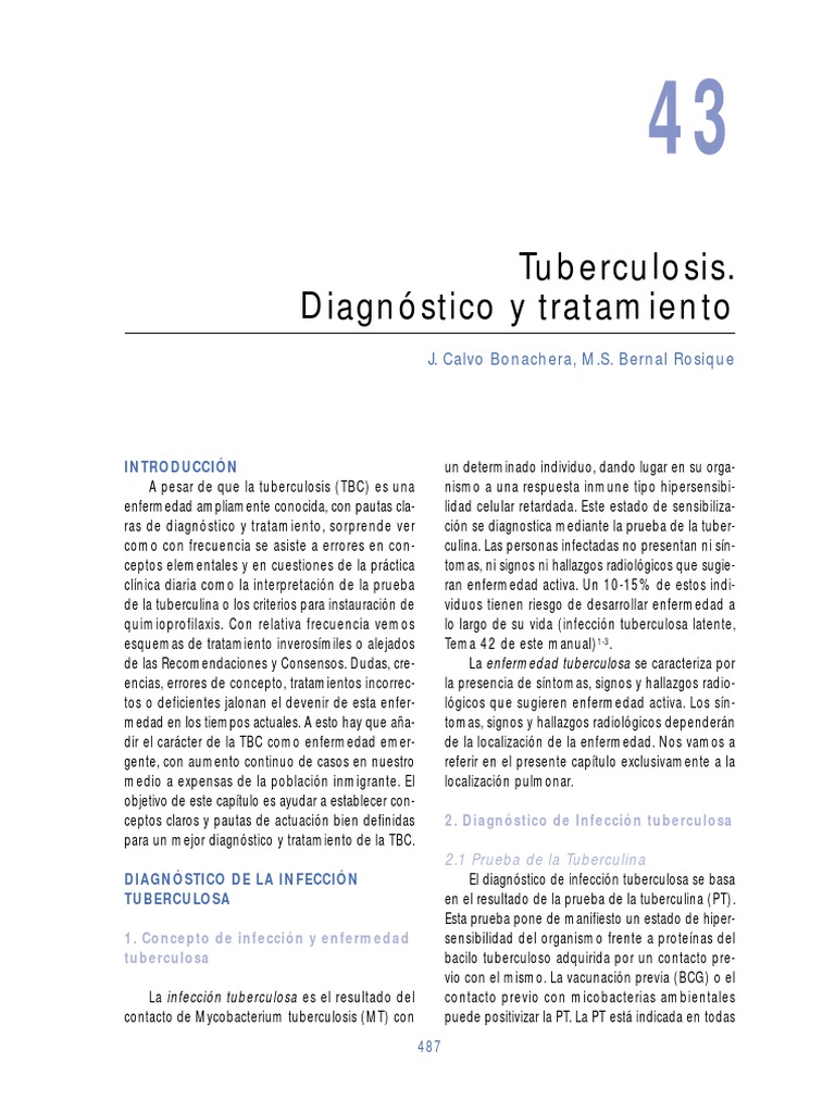TBC PDF | PDF | Tuberculosis | Diagnostico medico