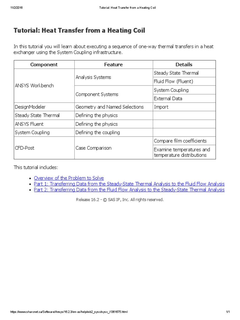 System Coupling Heating Coil Tutorial | PDF | Heat Transfer | Heat ...