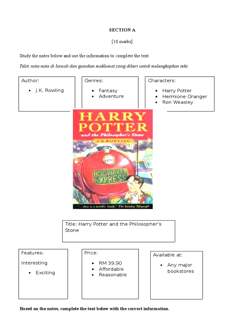 Harry Potter Novel Study Guide | PDF | Harry Potter | Contemporary ...