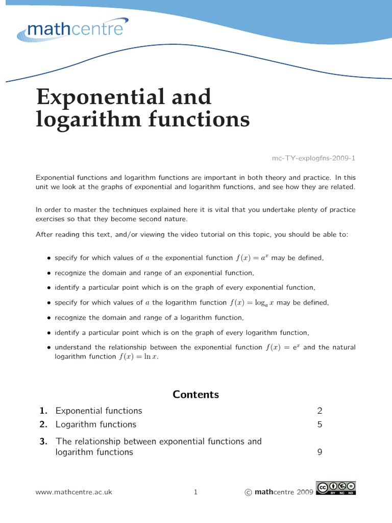 Logarithm STPM PDF | PDF | Science & Mathematics