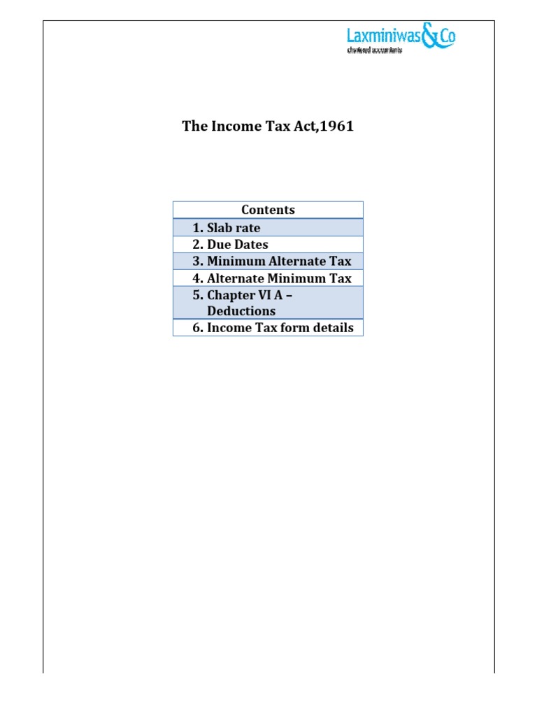 Income Tax Handbook | PDF | Income Tax In India | Payments