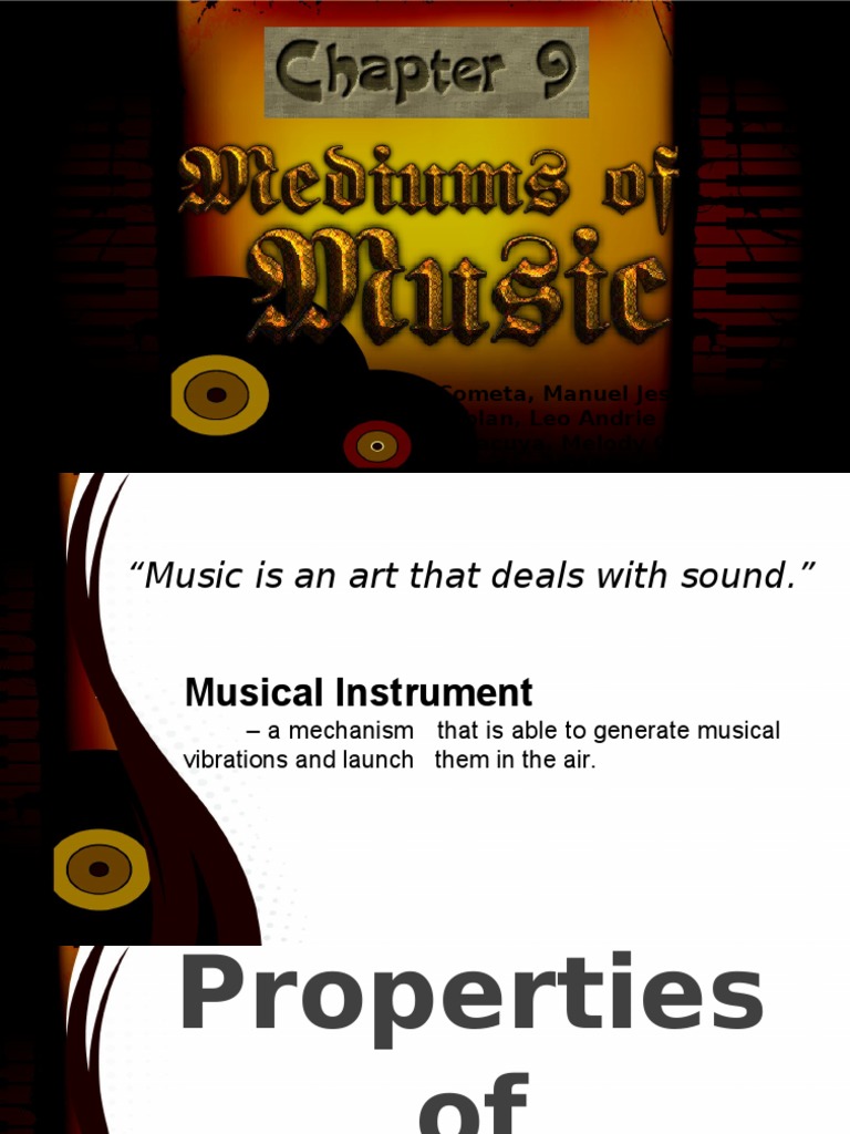 Group 9 - Mediums of Music | PDF | String Instruments | Chamber Music