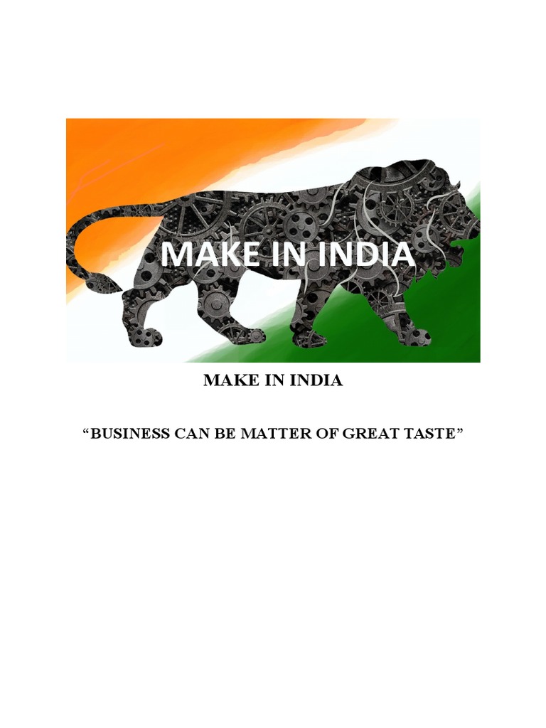 Make in India | PDF | Multinational Corporation | Economy Of India