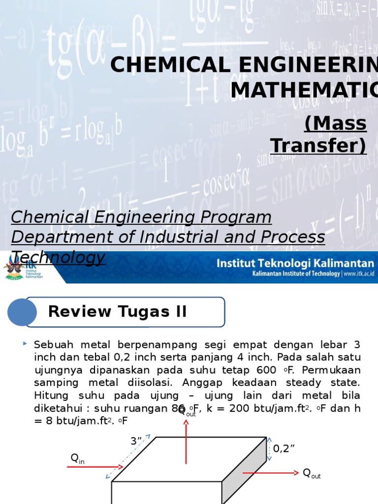 CHEMICAL ENGINEERING MATHEMATICS | PDF | Ester | Organic Compounds