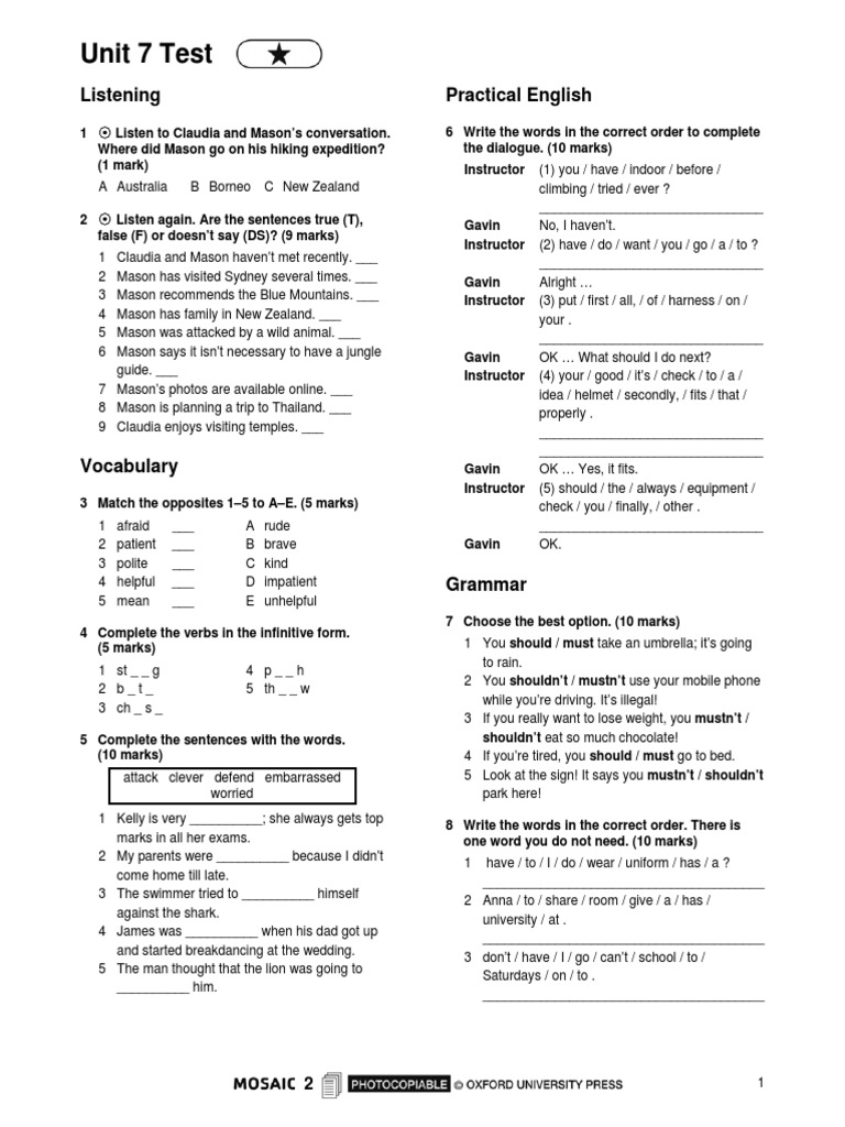 Mosaic TRD2 U7 PDF | PDF | Languages