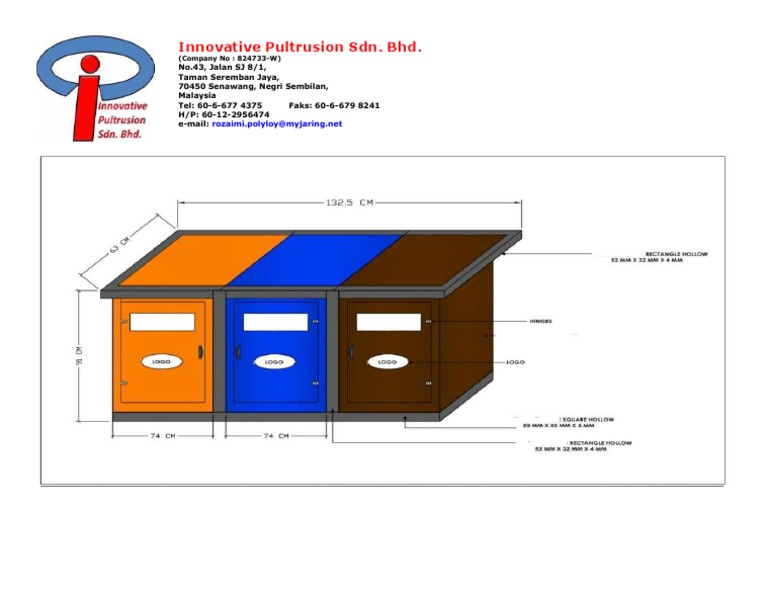 14 11 Recycle Tong Sampah Drawing | PDF