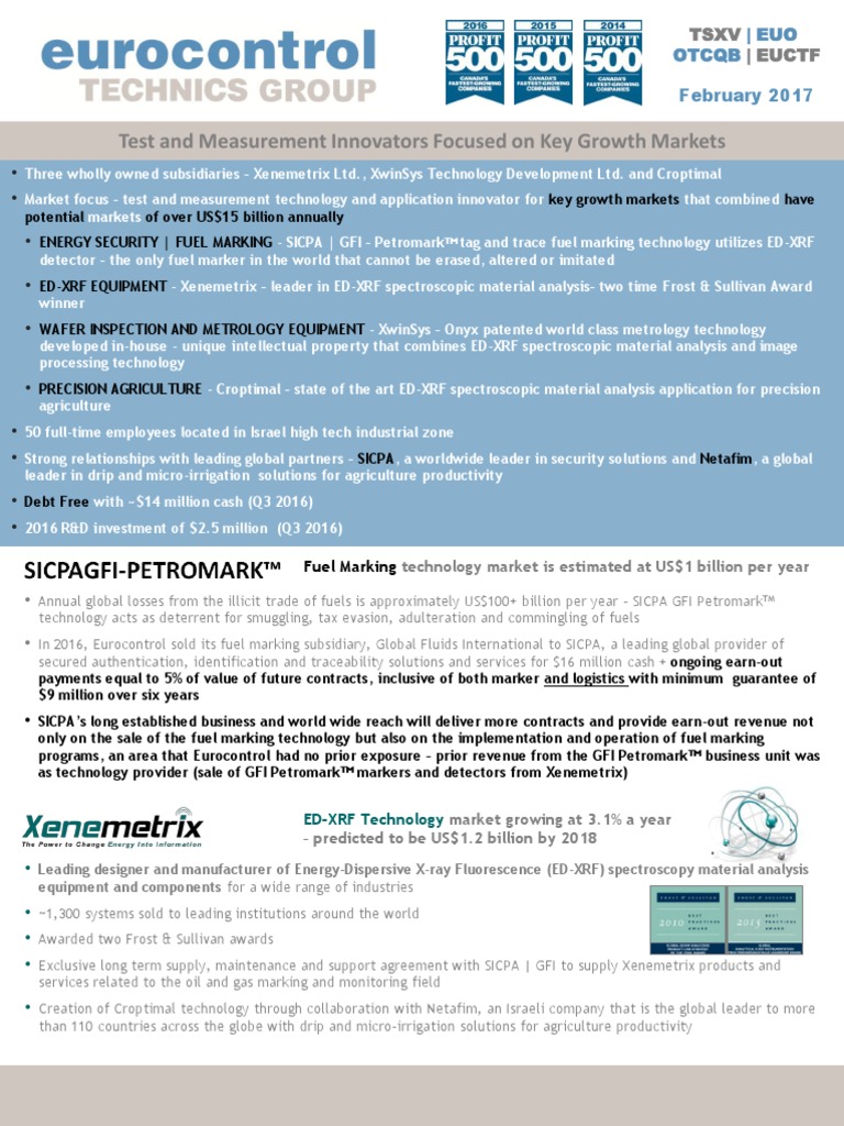 Fact Sheet February 2017 | PDF | Chief Financial Officer | Biotechnology