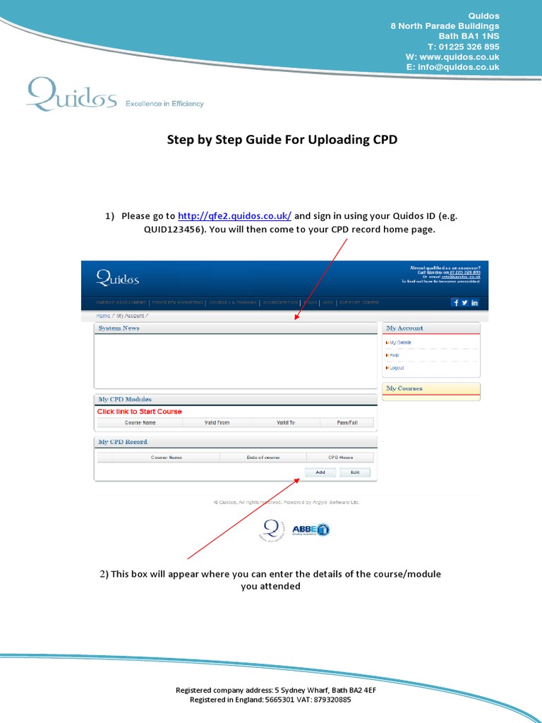 Step By Step Guide For Uploading Cpd Pdf Cyberspace World Wide Web