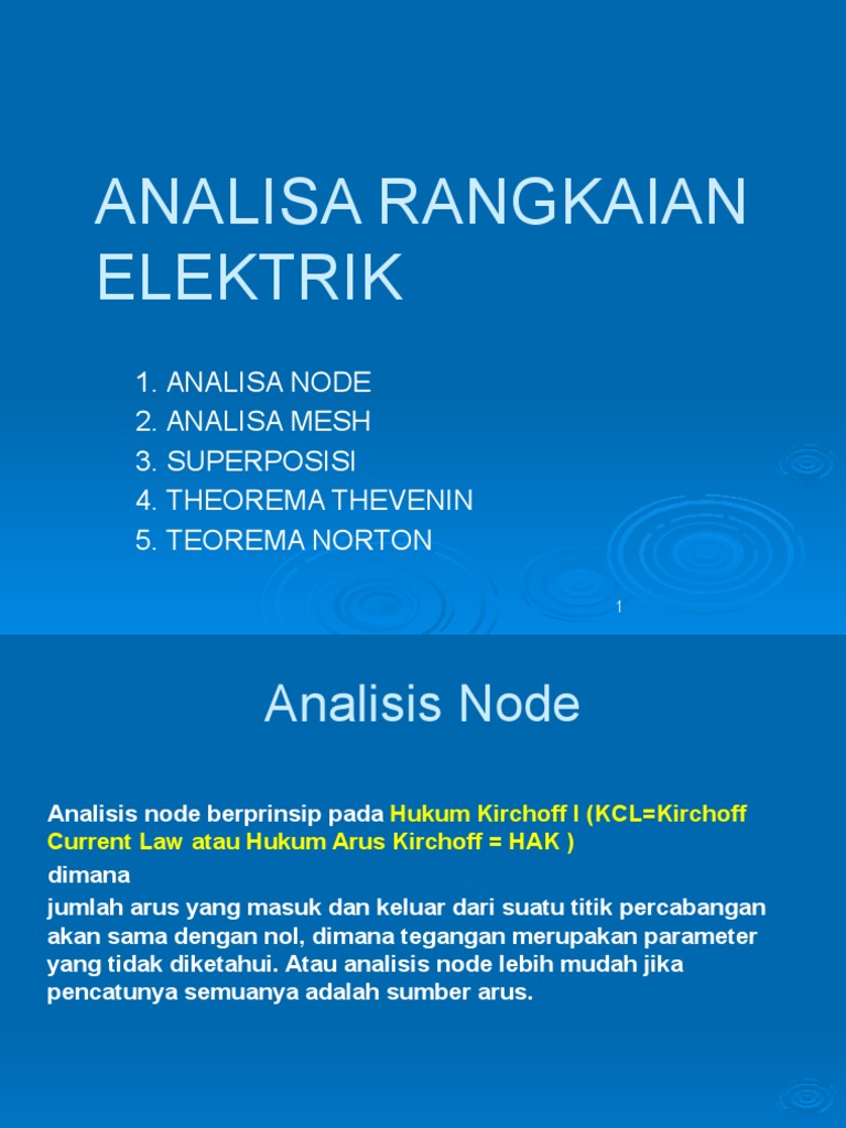 Analisis Node Mesh Norton Tevenin | PDF