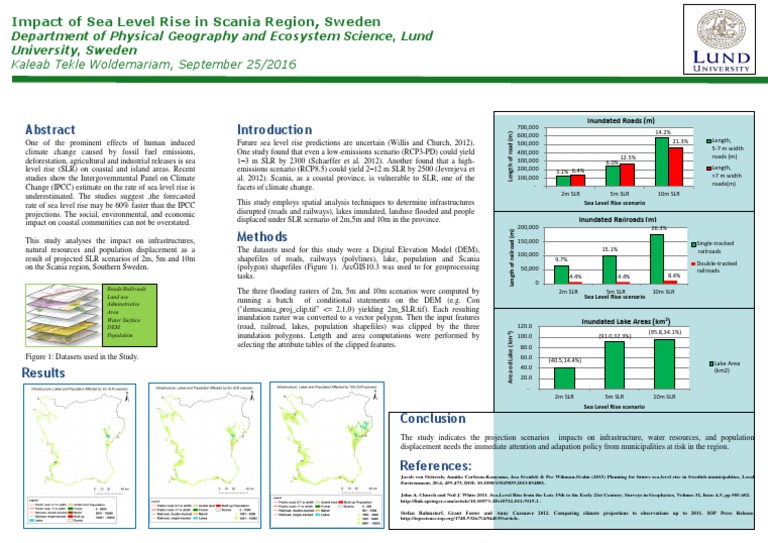 Sea Level Rise Impact in Scania | PDF | Sea Level Rise | Flood