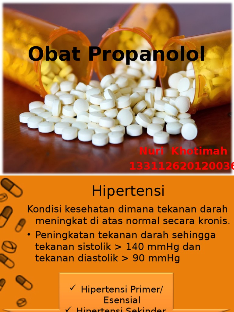 Obat Propanolol | PDF | Pengembangan Diri | Kesehatan Holistik