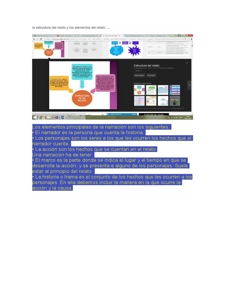 La Estructura Del Relato y Los Elementos Del Relato | Narración | Science