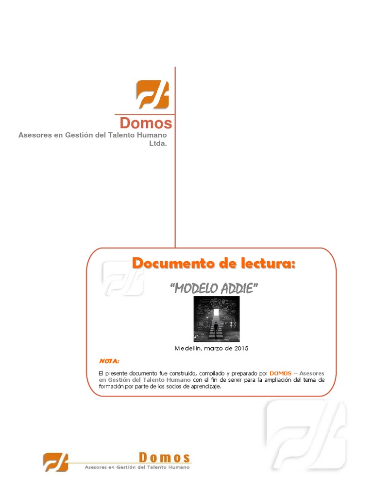 Modelo Addie | PDF | Diseño instruccional | Diseño