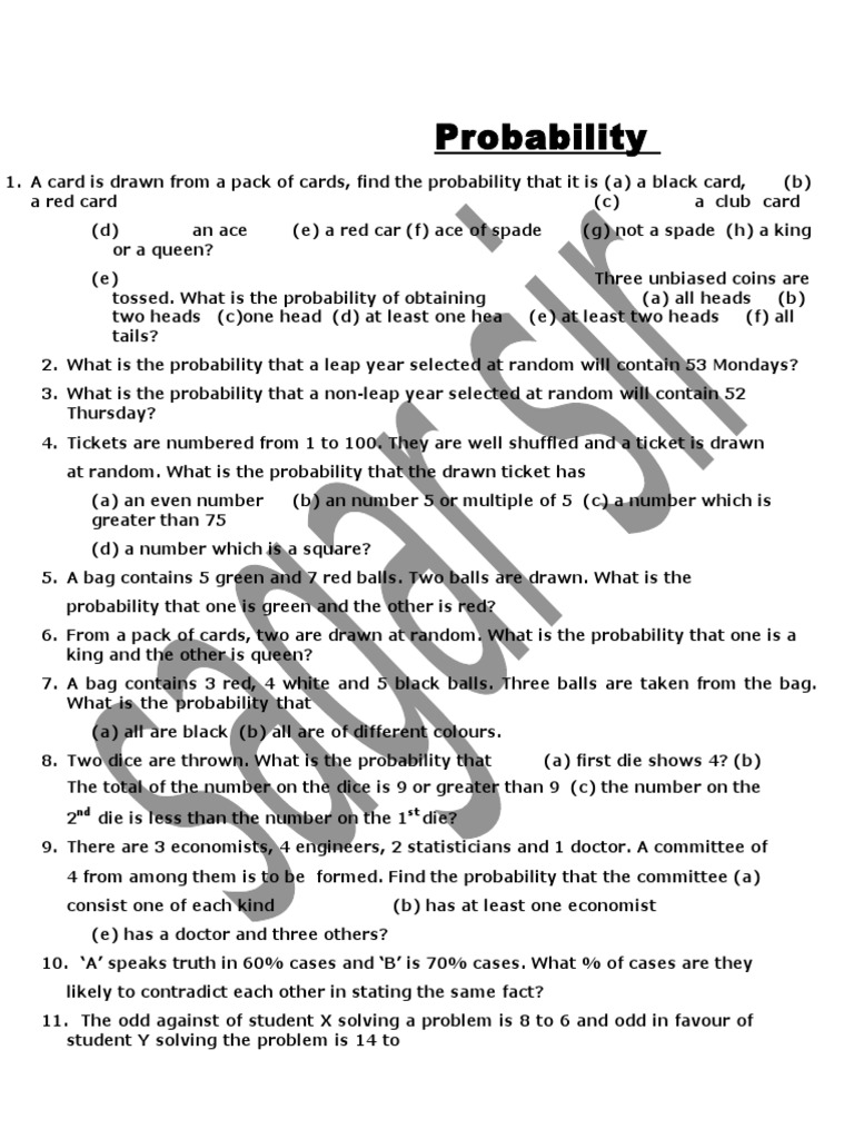 Probability: ND ST | PDF | Odds | Randomness