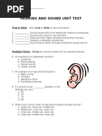 Sound Waves - Grade 5 | PDF | Pitch (Music) | Sound