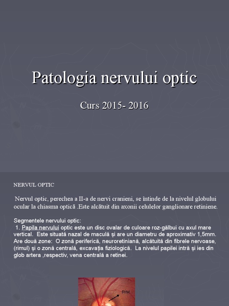 10.patologia Nervului Optic | PDF