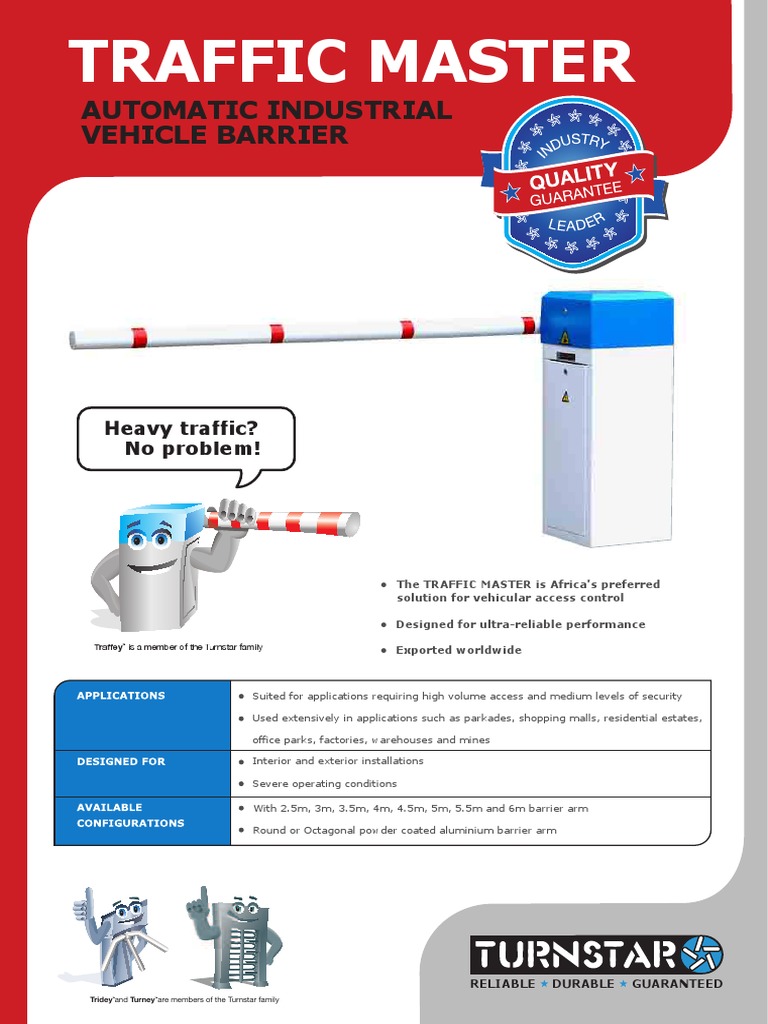 Turnstar TRAFFIC MASTER Automatic | PDF | Corrosion | Stainless Steel