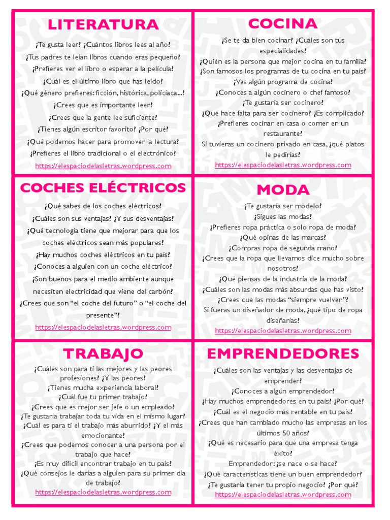 Tarjetas Conversacion B1 PDF | PDF | Estereotipos | Drogas