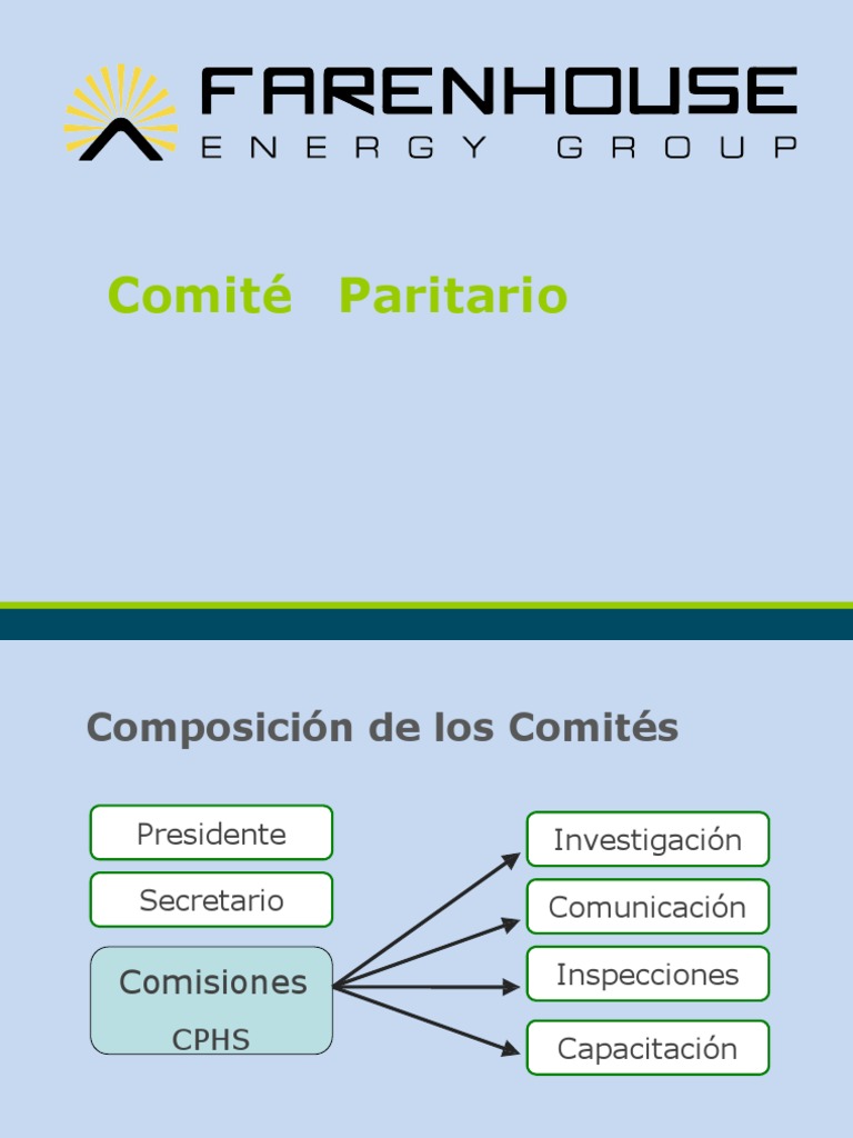 Comité Paritario: Funciones y Operación | PDF | La seguridad | Salud y ...