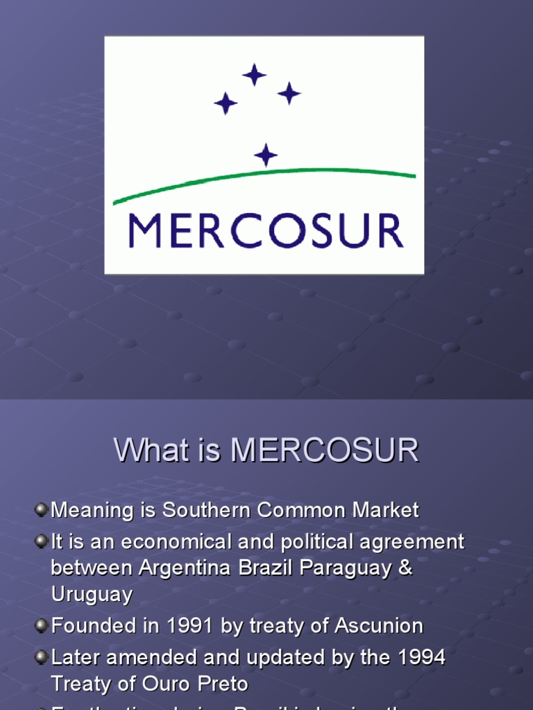 Overview of MERCOSUR Agreement | PDF | Politics