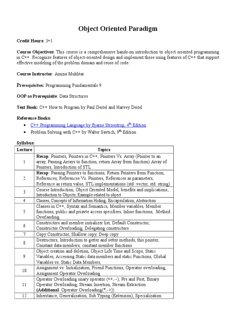 Object Oriented Paradigm: C++ Programming Language by Bjarne Stroustrup, 4 Edition | Download ...
