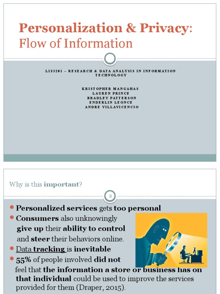 Personalization & Privacy:: Flow of Information | PDF | Survey ...