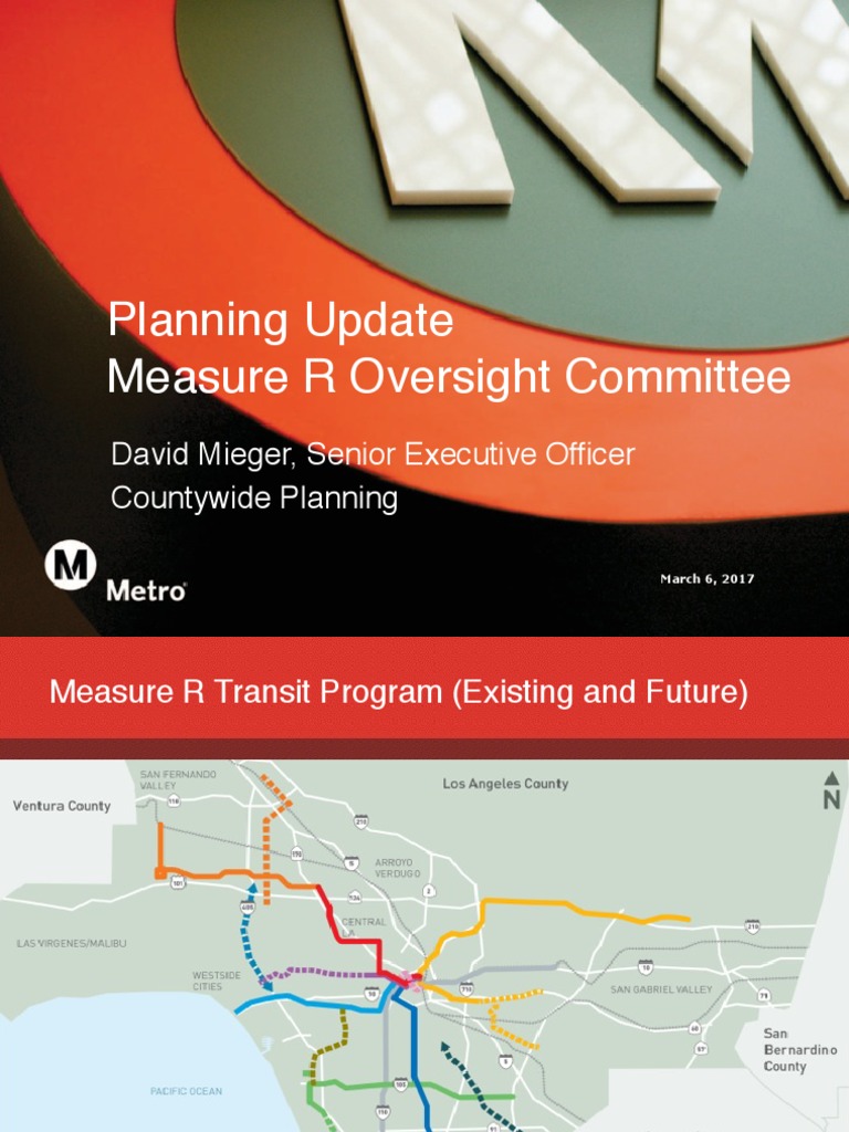 Measure R Project Presentation | PDF | Electric Rail Transport ...