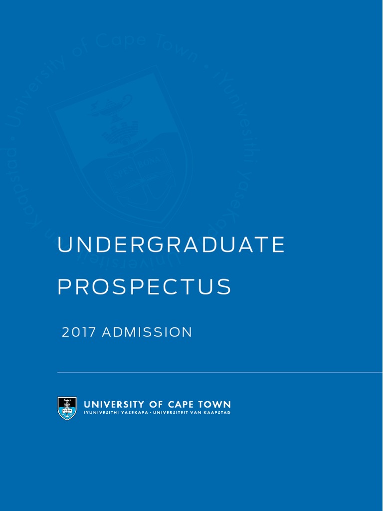 Uct Prospectus | Download Free PDF | University And College Admission ...