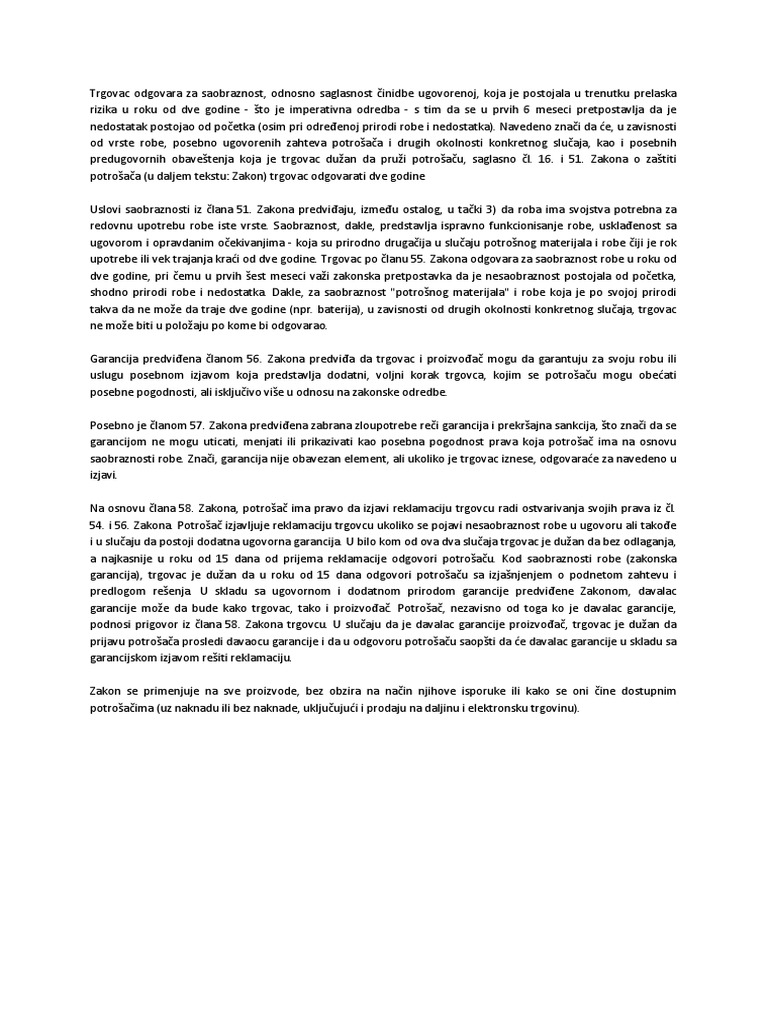 Izjava Prodavca PDF | PDF