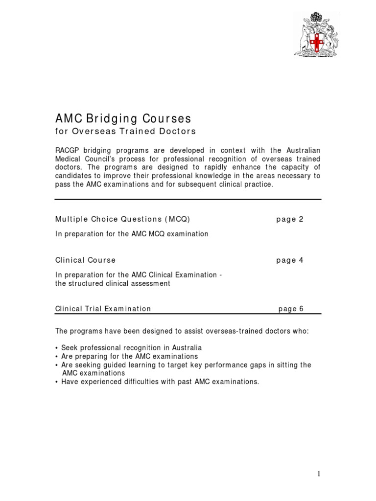 AMC Booklet | PDF | Test (Assessment) | Clinical Trial