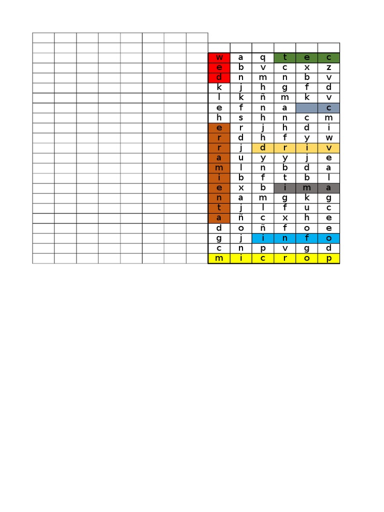 Sopa de Letras Sobre La Tecnologia | PDF