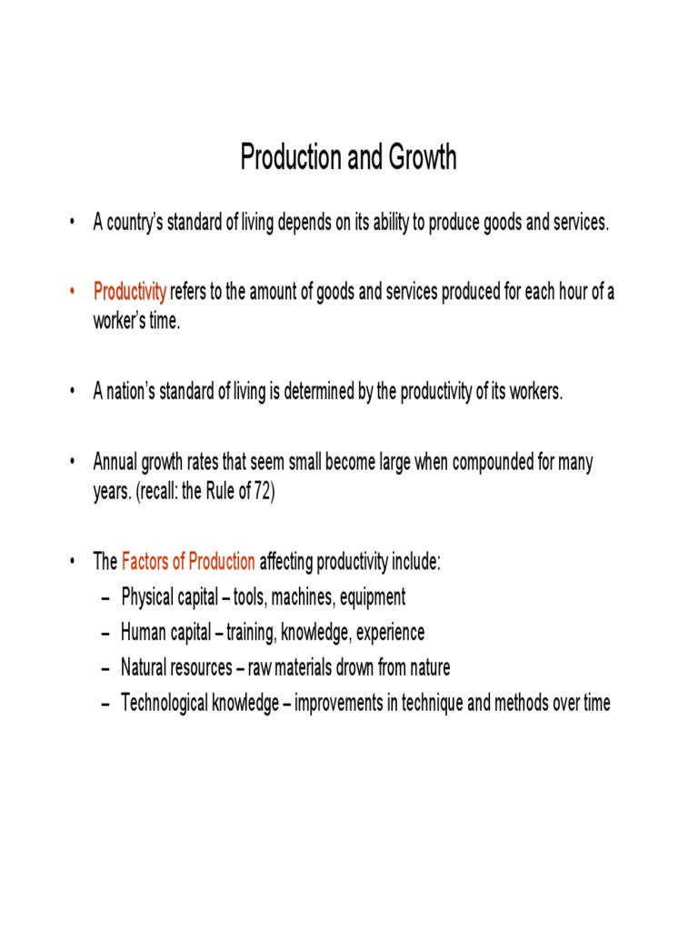 Economics Production & Growth | PDF | Exchange Rate | Balance Of Trade