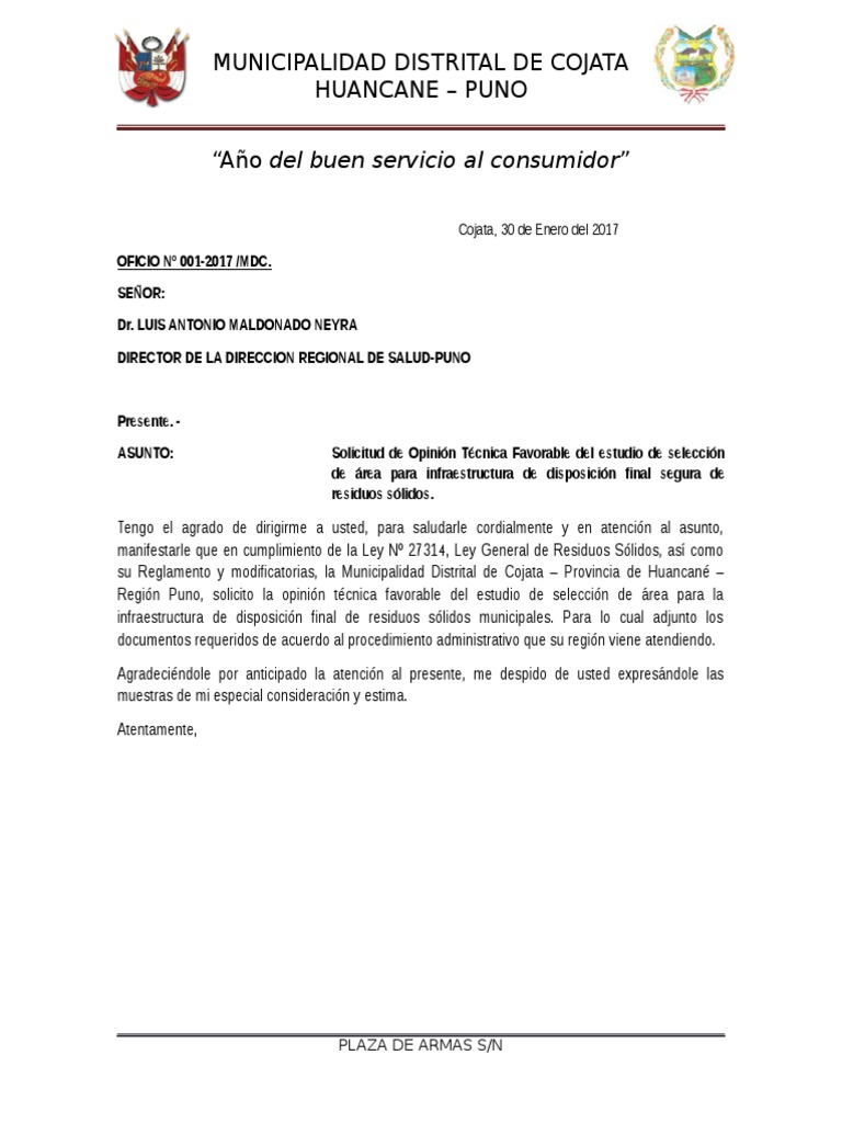 Solicitud Dirigida DIRESA | PDF