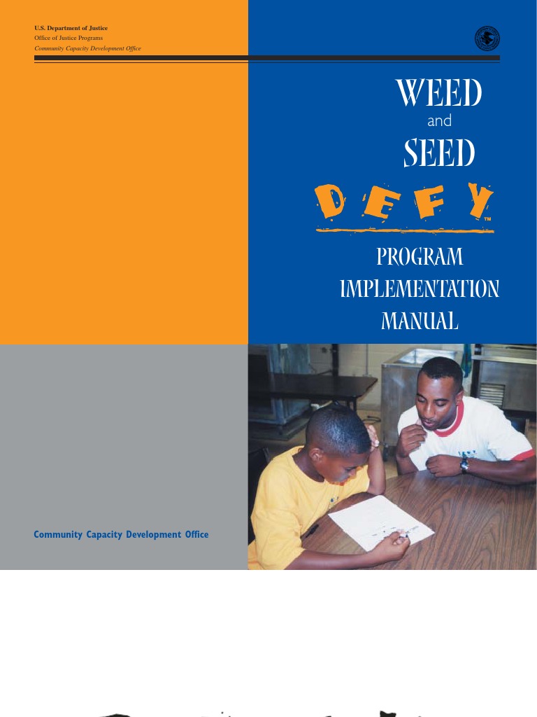 Weed and Seed Defy Program Implementation Manual | PDF | Clinical Trial ...