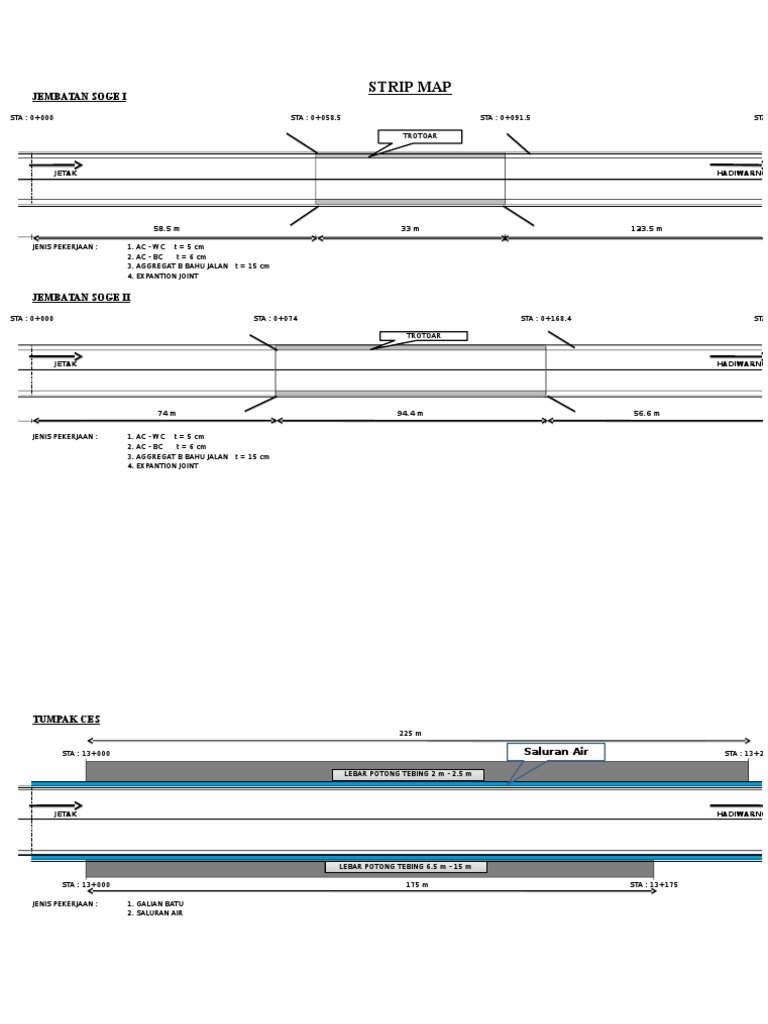Strip Map Jembatan | PDF