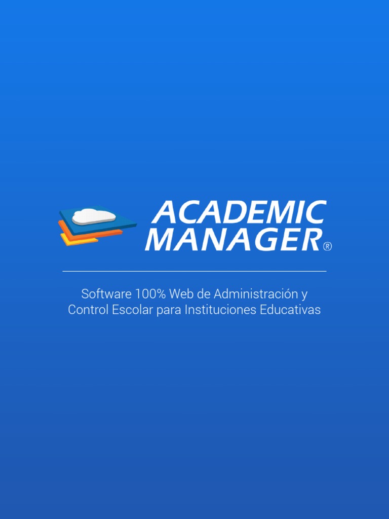 Brochure Academic Manager | Descargar gratis PDF | Aplicación movil ...
