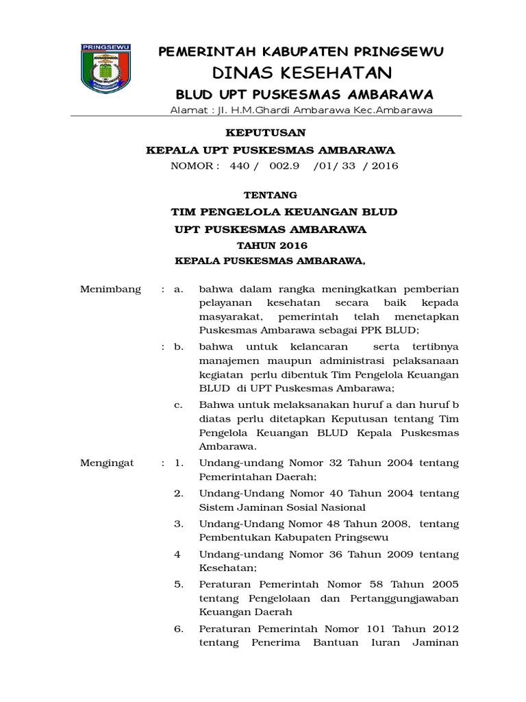 SK Tim PPK Blud 2016 Fix | PDF