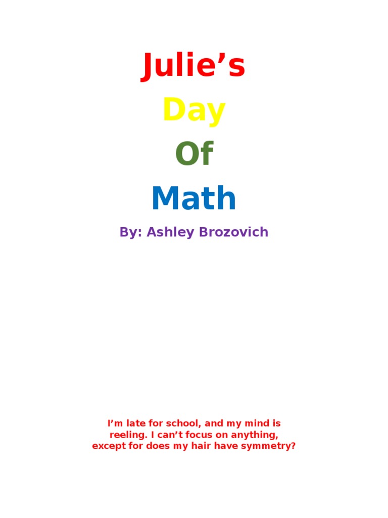 Julies Day of Math | PDF