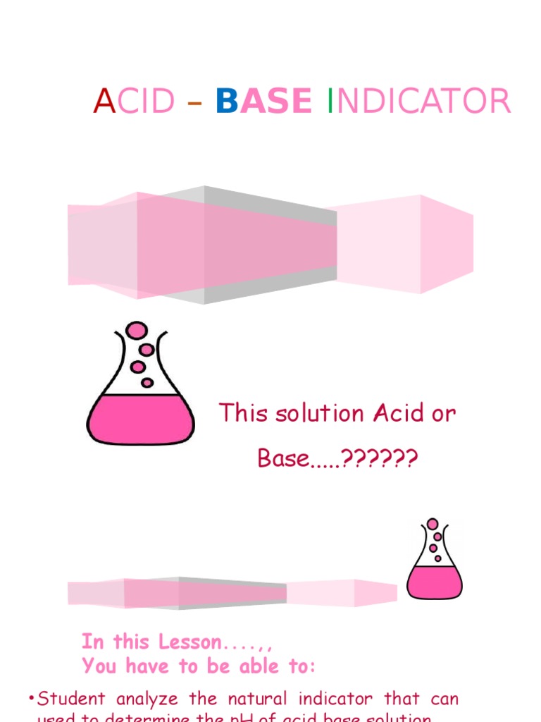 Acid-Base Indicator Experiment Guide | PDF | Experiment | Acid