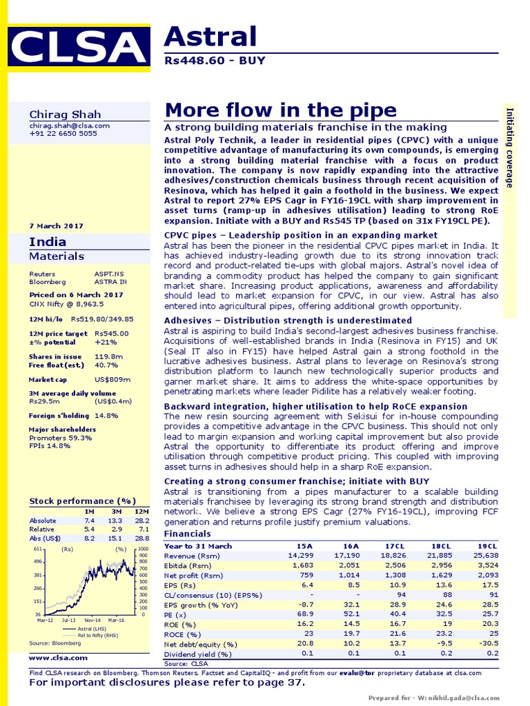 CLSA - Astral Poly - IC - More Flow in The Pipe (Initiating Coverage ...