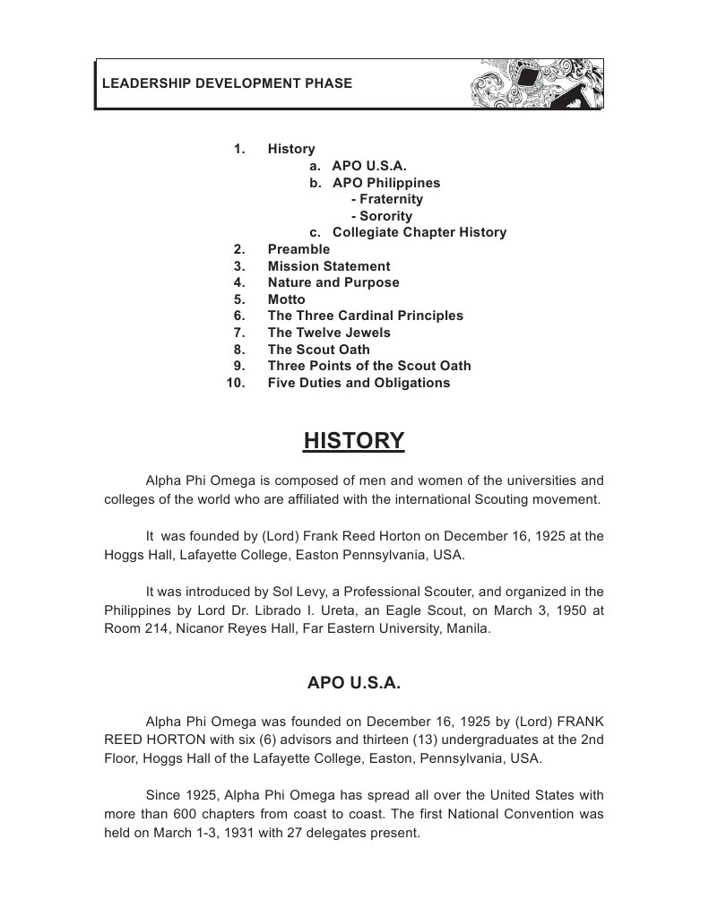 Alpha Phi Omega Hand Sign