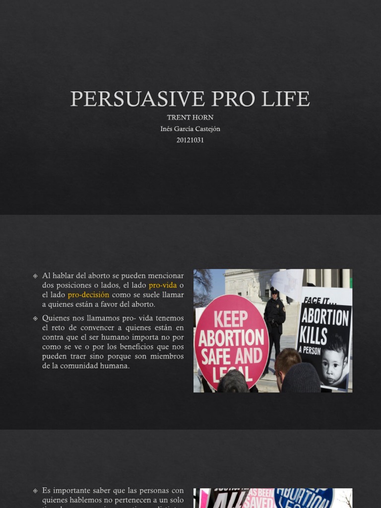 Persuasive Pro Life | PDF