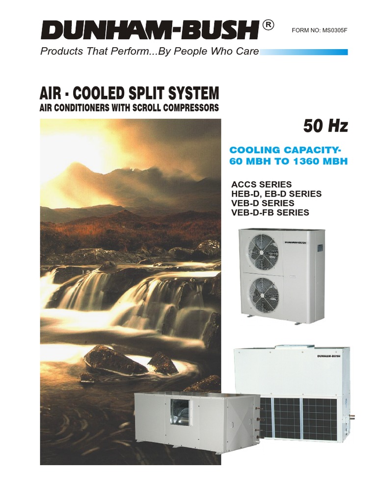 Dunham-Bush Air Conditioner Overview | PDF | Mechanical Fan | Air ...