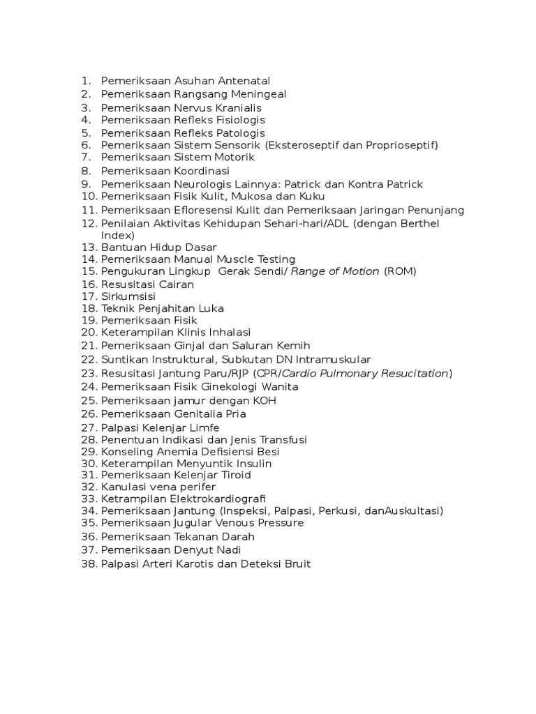 14 Rangkuman Modul Osce | PDF