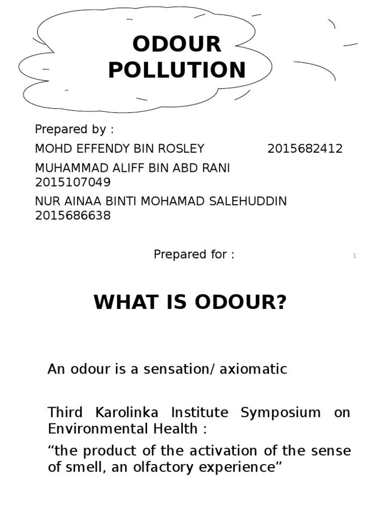 Odour Pollution | PDF | Odor | Nuisance