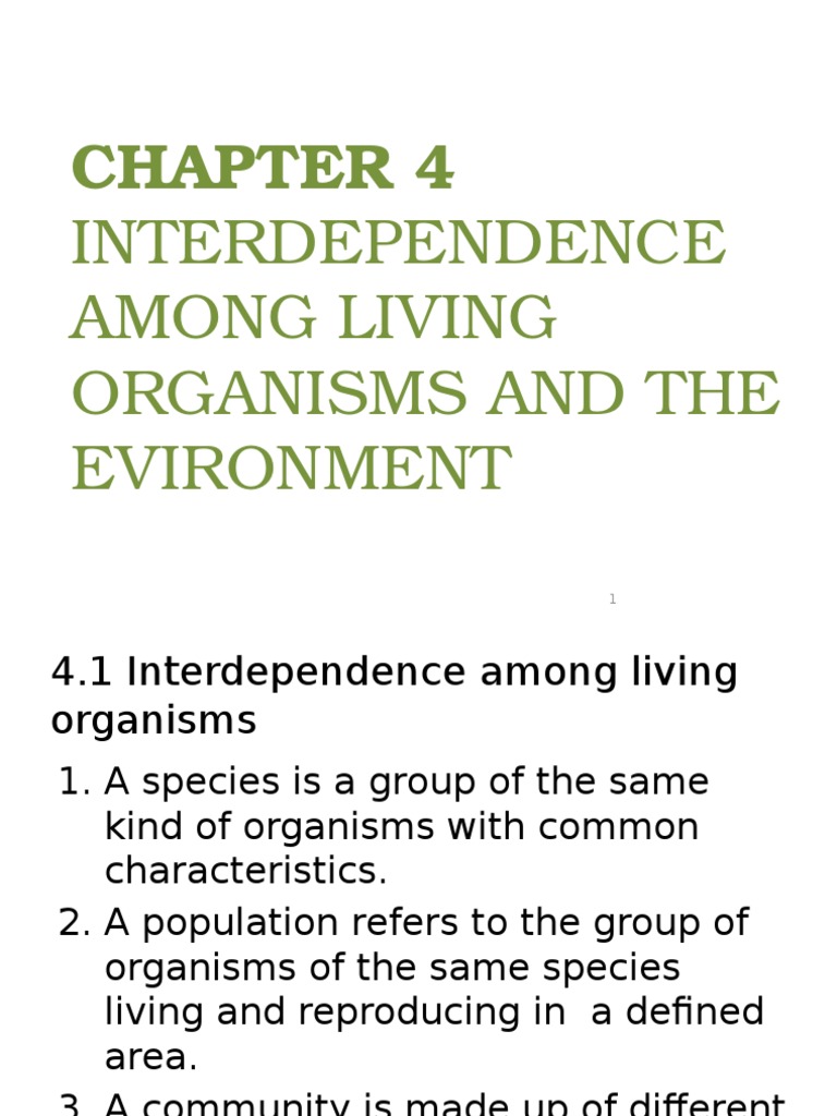 Ecosystem Interdependence Guide | PDF | Predation | Biological Pest Control