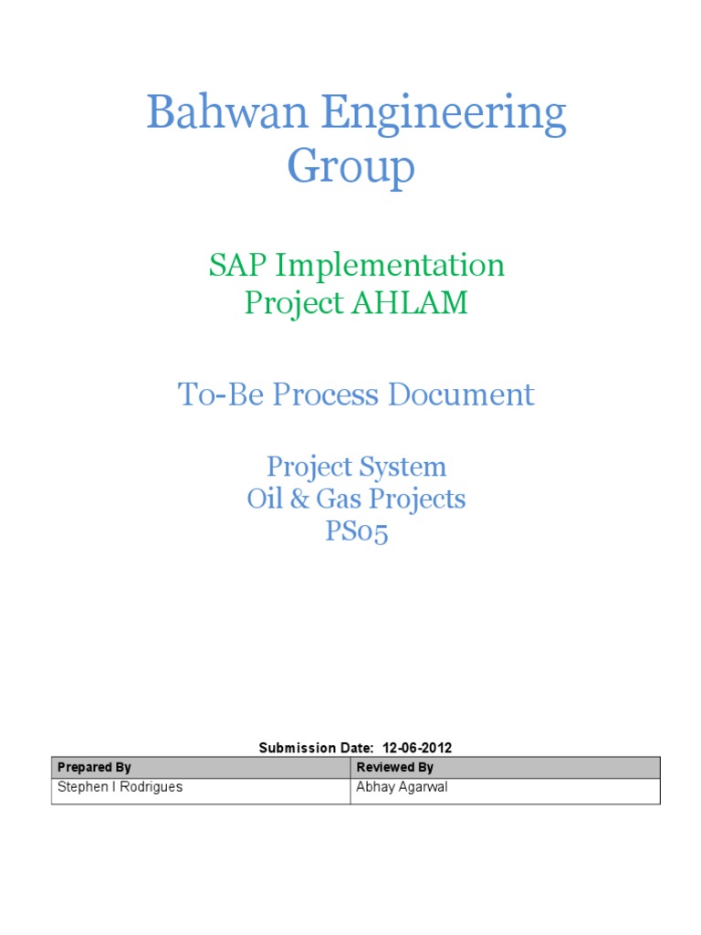 Module Oil and Gas Project | PDF | Business Process | Business