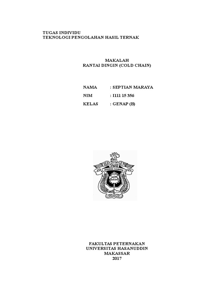 Makalah Cold Chain TPHT | PDF